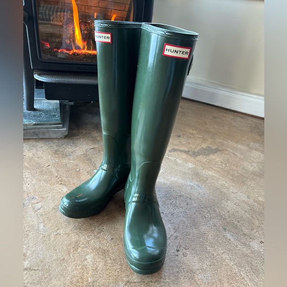 Hunter | Shoes | Hunter Original Tall High Gloss Waterproof Rain Boots ...